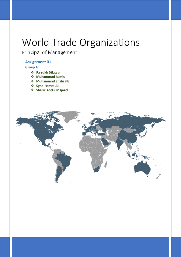 (PDF) World Trade Organizations