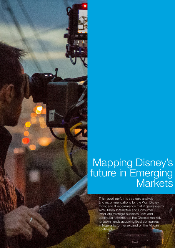 (PDF) Corporate Strategy & Scenario Planning: Walt Disney