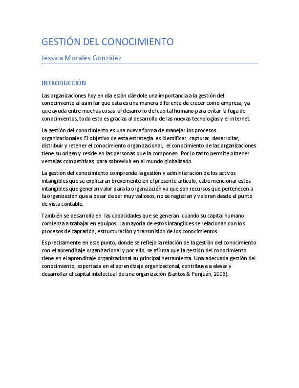 (PDF) GESTIÓN DEL CONOCIMIENTO