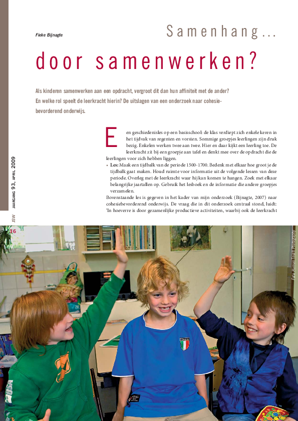 (PDF) Samenhang door samenwerken