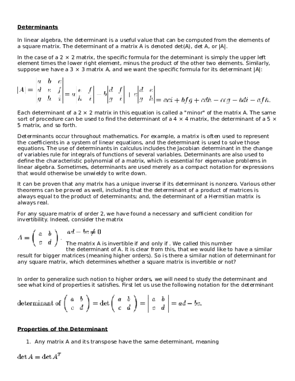 (DOC) Determinants