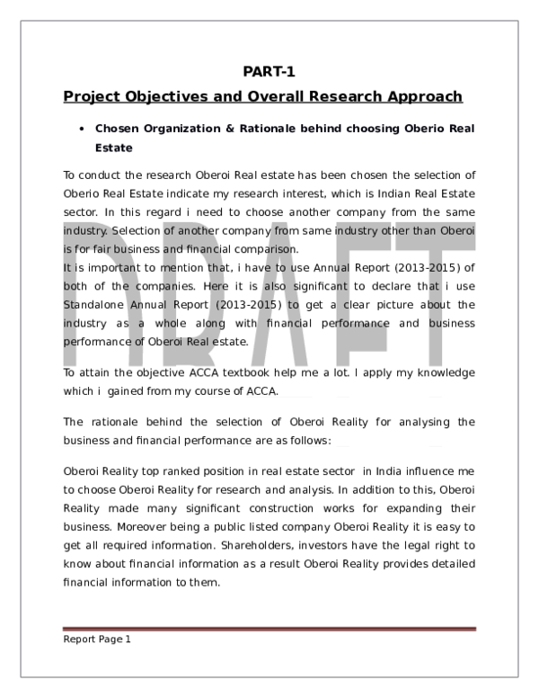 (DOC) PART-1 Project Objectives and Overall Research Approach