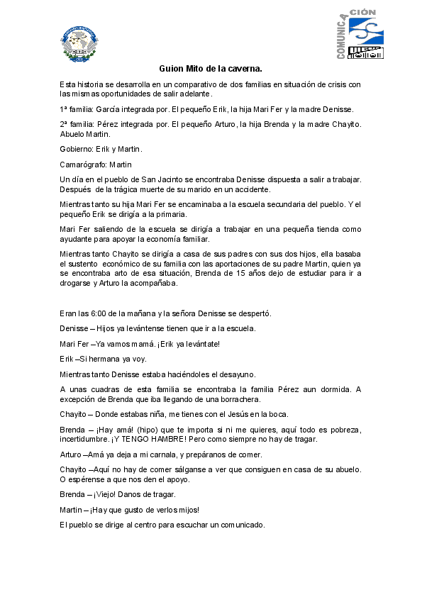 (DOC) Guion Mito de la caverna