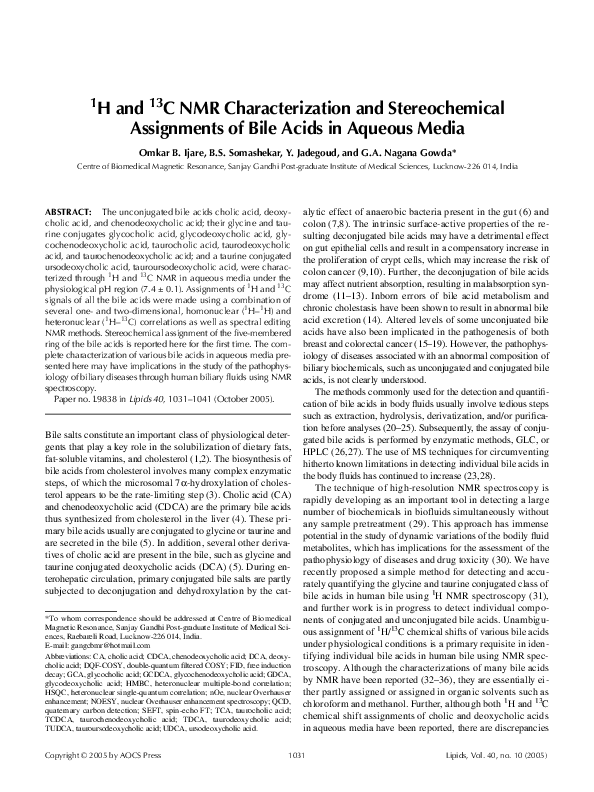 Pdf 1h And 13c Nmr Characterization And Stereochemical Assignments Of