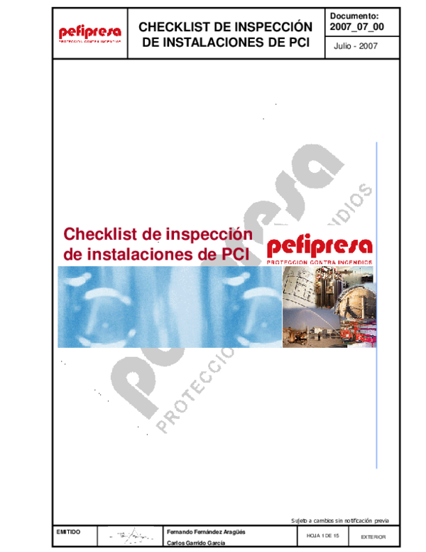 (PDF) Check list control PCI
