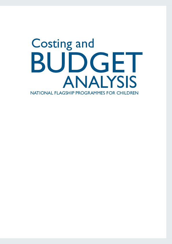 (PDF) Costing and budget analysis of National Flagship Programs in ...