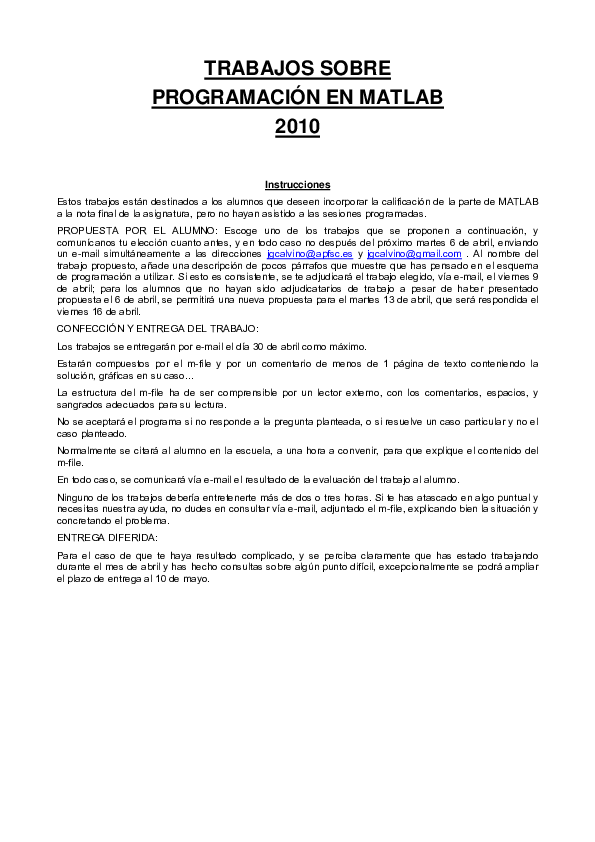 (PDF) TRABAJOS SOBRE PROGRAMACIÓN EN MATLAB
