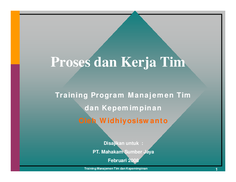 (PDF) Proses dan Kerja Tim