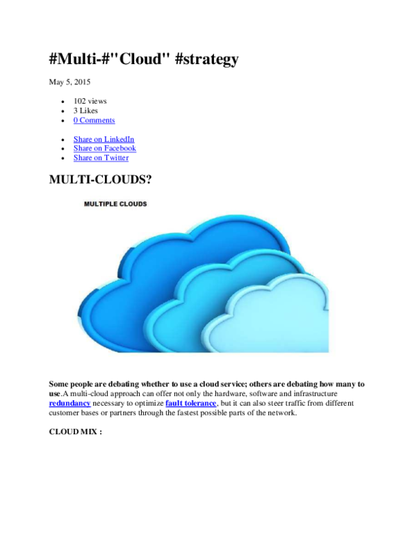 (PDF) Multi-cloud-Strategy