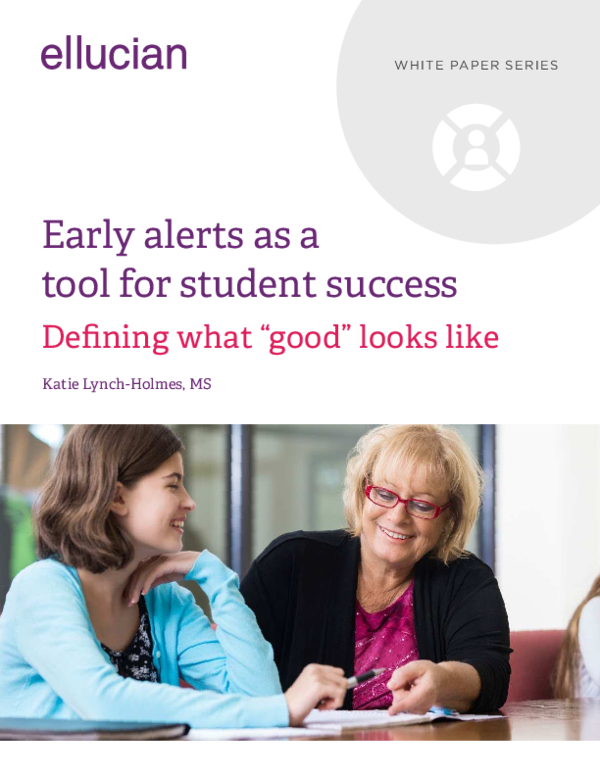 (PDF) Early Alert as a Tool For Student Success