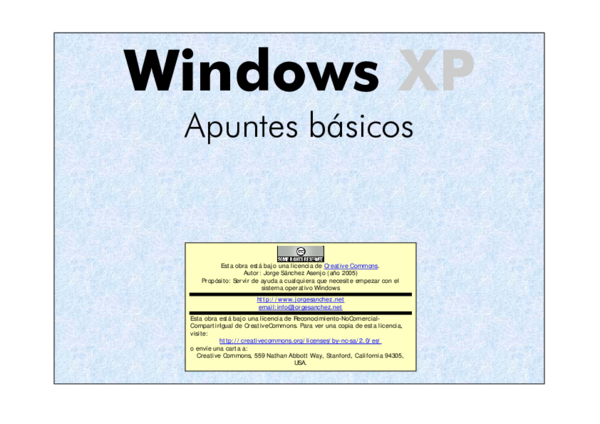 (PDF) Windows XP Apuntes básicos