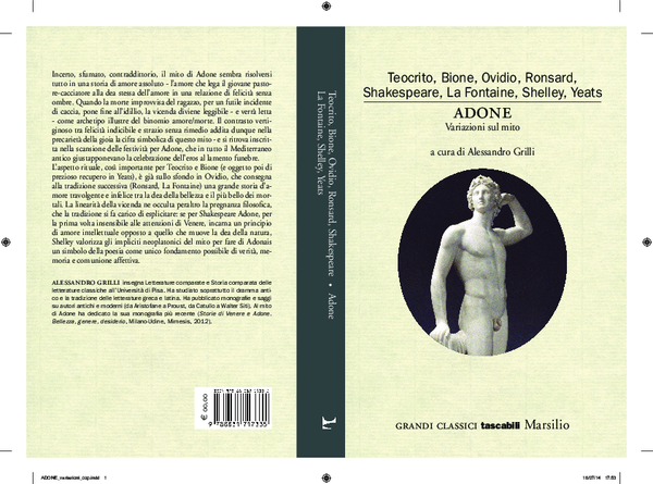 (PDF) Adone. Variazioni sul mito