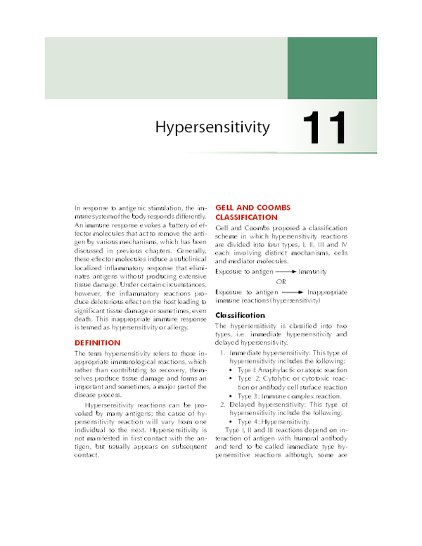 (PDF) Hypersensitivity
