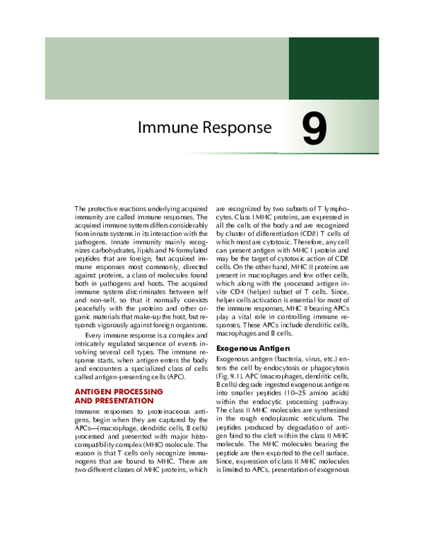 (PDF) Immune response