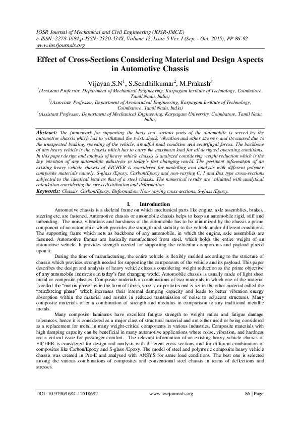(PDF) Effect of Cross-Sections Considering Material and Design Aspects ...