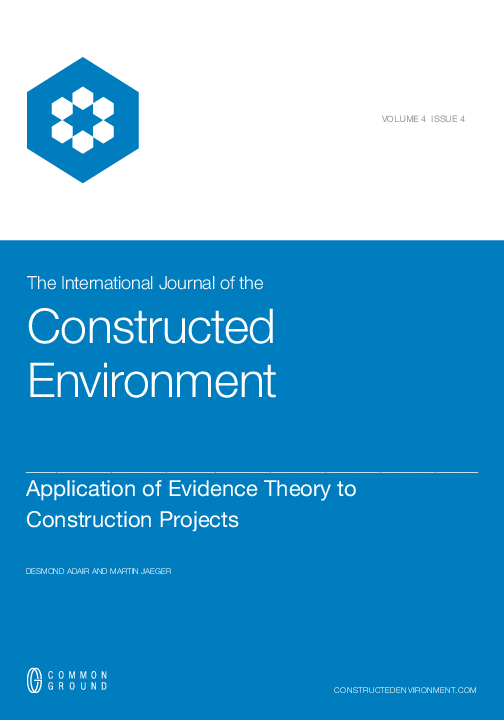 Application of Evidence Theory to Construction Projects