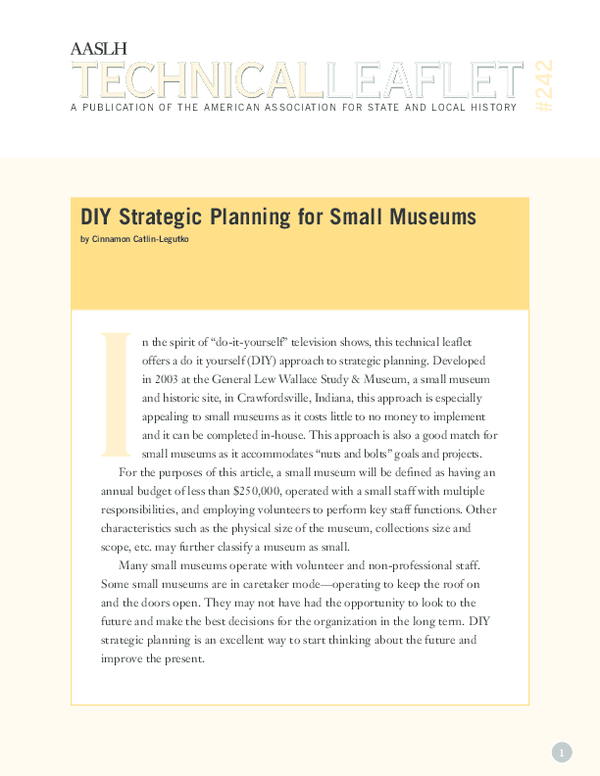 (PDF) DIY Strategic Planning