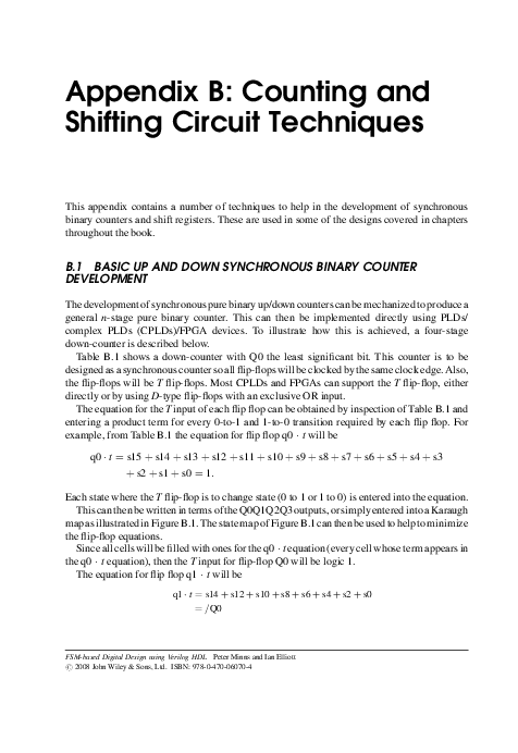 (PDF) Appendix B: Counting and Shifting Circuit Techniques