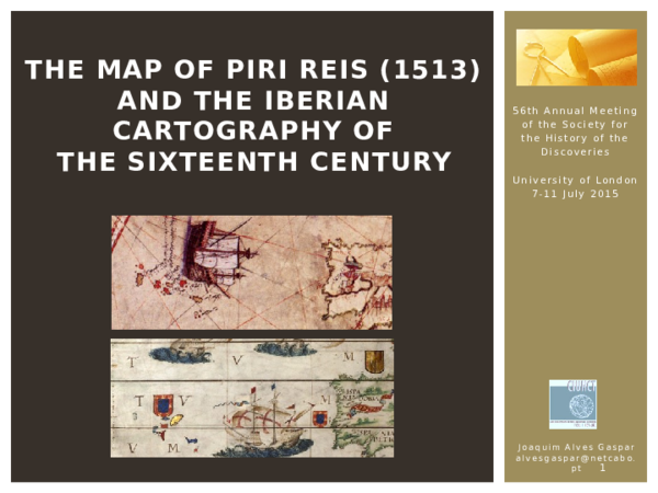 (PPT) The map of Piri Reis (1513) and the Iberian cartography of the ...