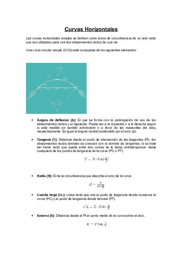 (DOC) Curvas Horizontales
