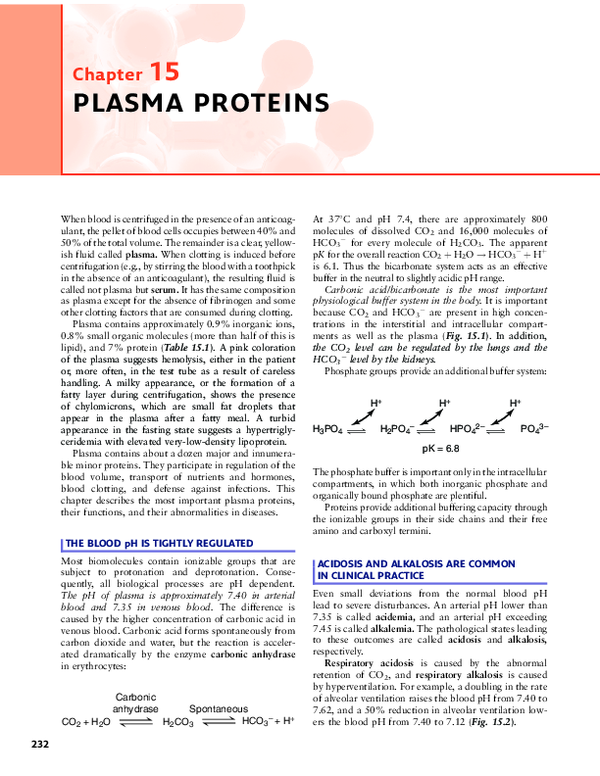 (PDF) PLASMA PROTEINS