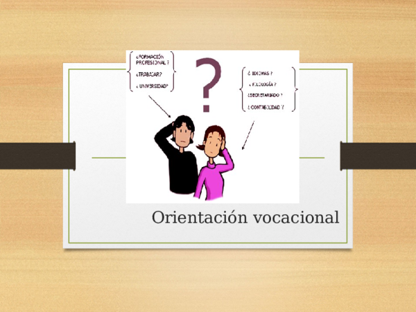 (PPT) Orientacion Vocacional