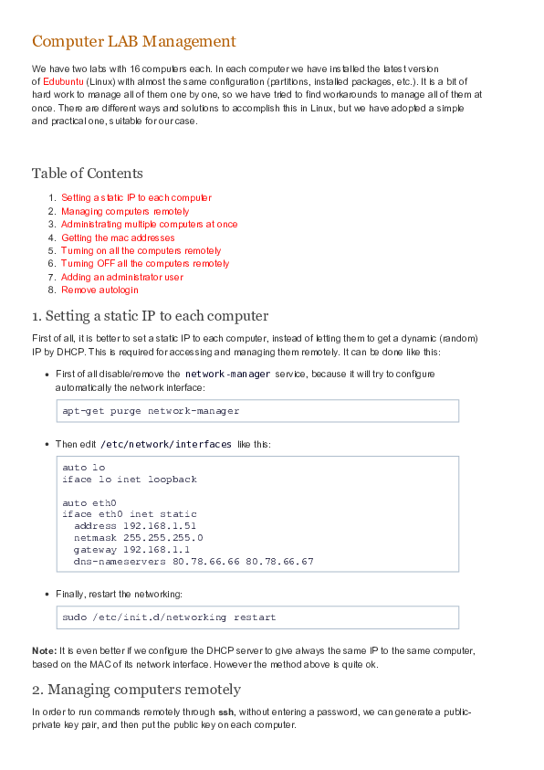 (PDF) Computer LAB Management
