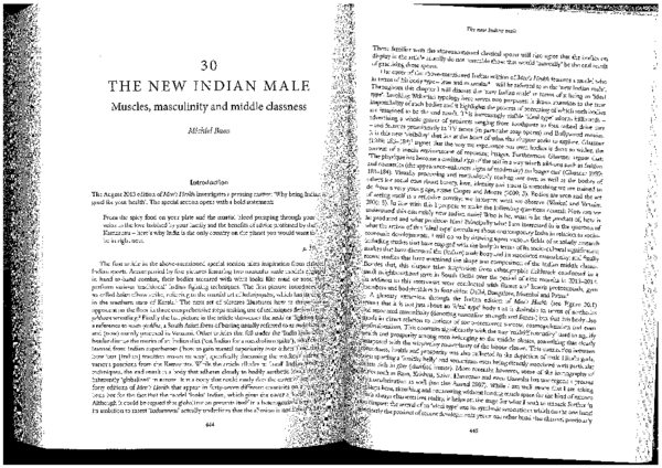 (PDF) The New Indian Male: Muscles, Masculinity and Middle Classness
