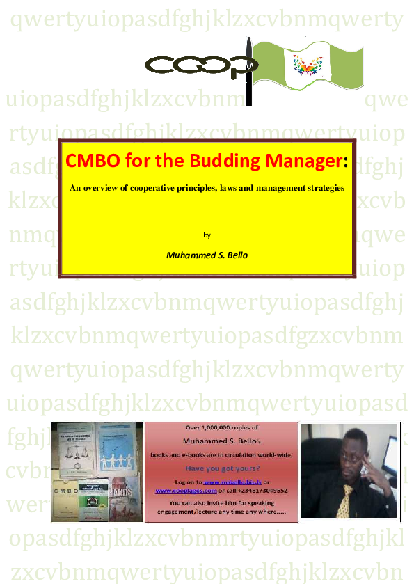 (PDF) CMBO for the budding Manager