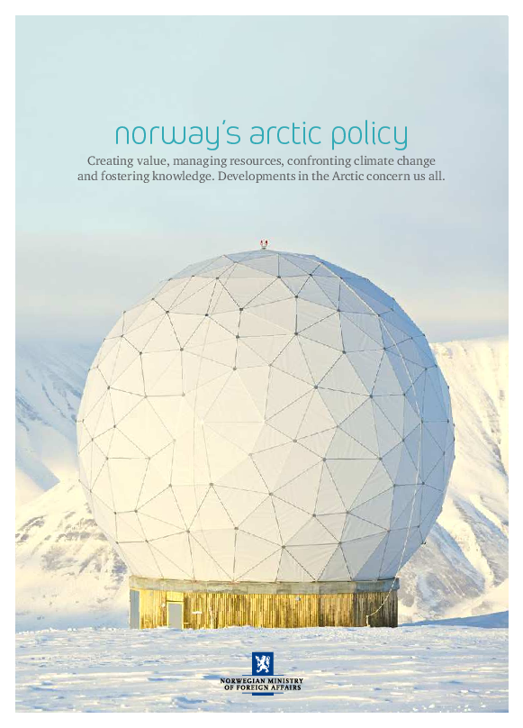 (PDF) norway's arctic policy