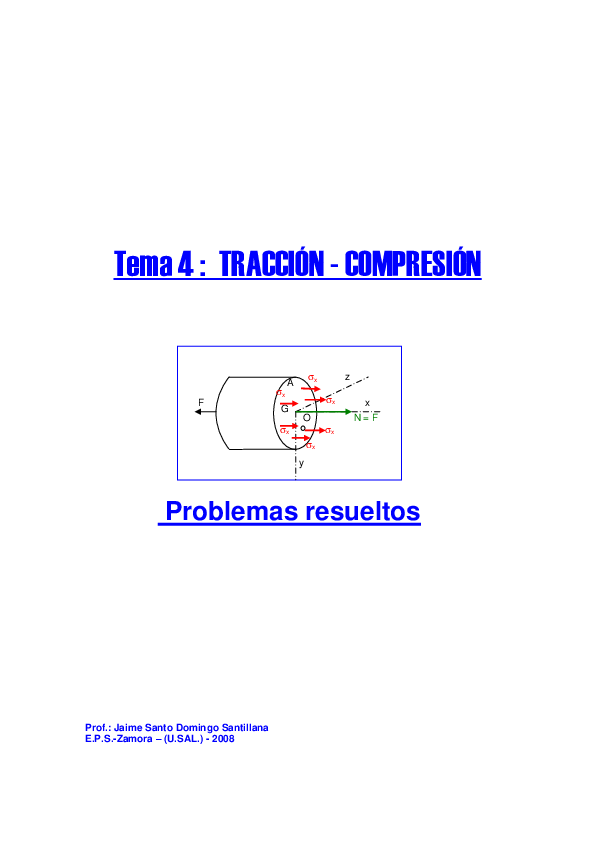 (PDF) Tema 4 : TRACCIÓN -COMPRESIÓN