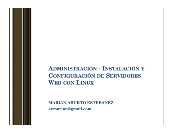 (PDF) Administración - Instalación y Configuración de Servidores Web--1-36