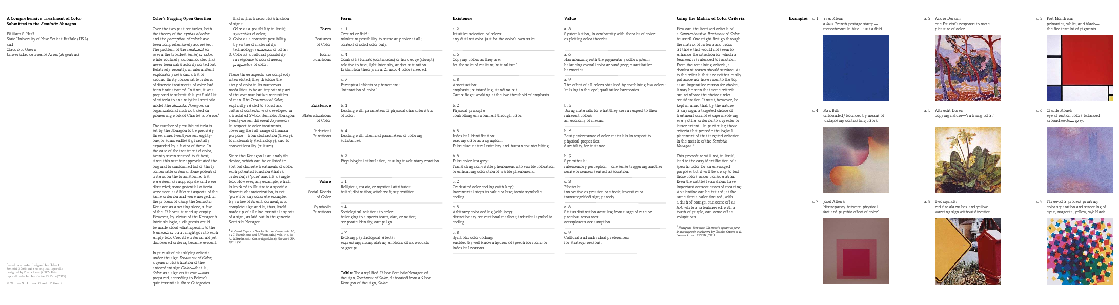 (PDF) A Comprehensive Treatment of Color Submitted to the Semiotic Nonagon