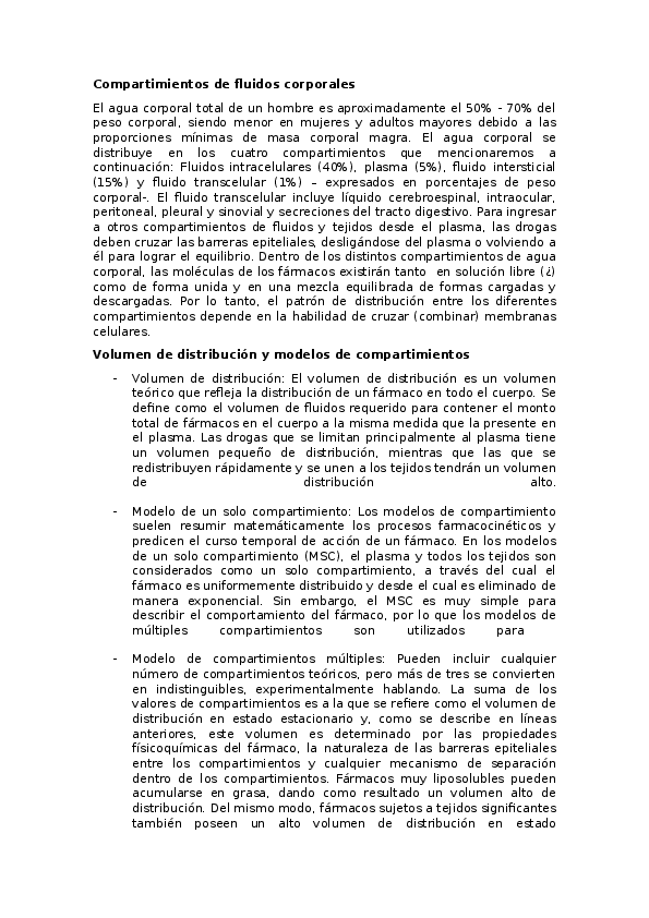 Doc Compartimientos De Fluidos Corporales