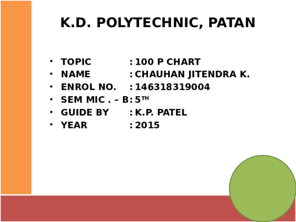 (PPT) 100 p chart