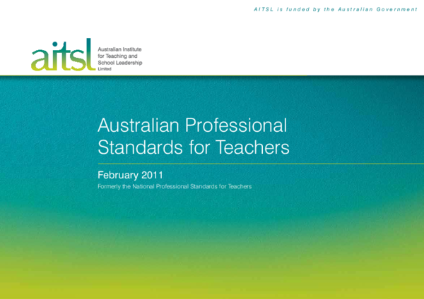 (PDF) Australian professional standard for teachers final