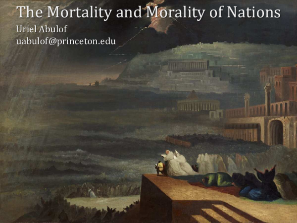 The Mortality and Morality of Nations (2015, Cambridge University Press)