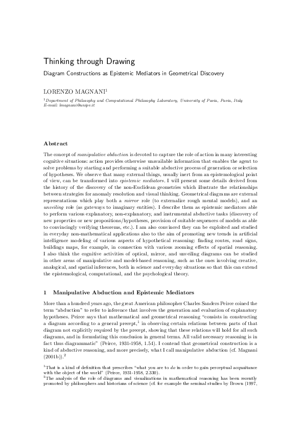 (PDF) Thinking through Drawing