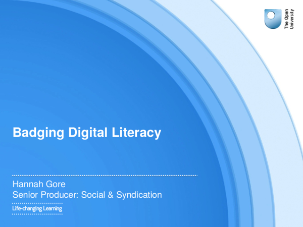 (PPT) Badging Digital Literacy