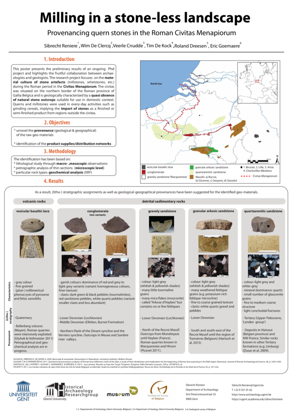 (PDF) Milling in a stone-less landscape. Provenancing quern stones in ...