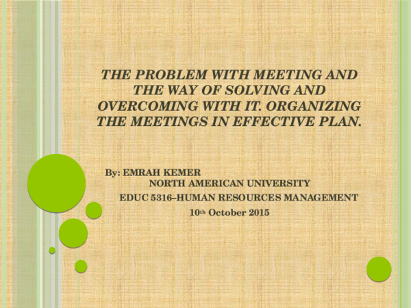 (PPT) The problem with meeting and the way of solving and overcoming ...