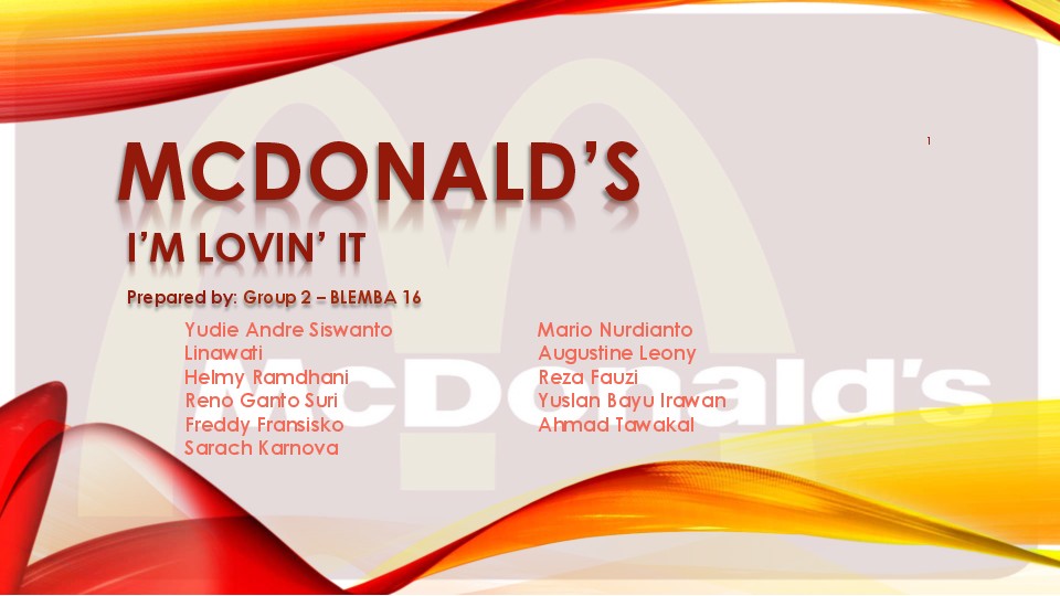 mcdonald's pdf