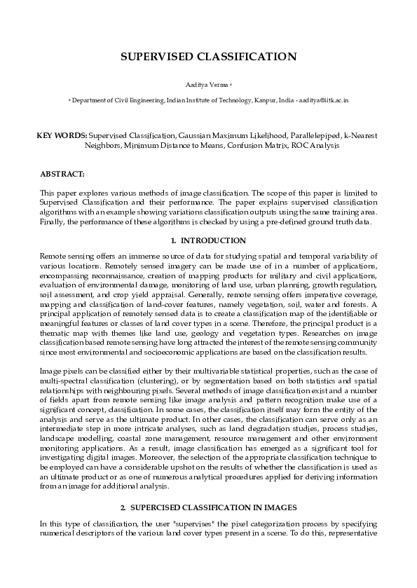 Supervised Classification