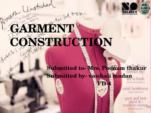(PPT) GARMENT CONSTRUCTION of shirt by vaishali madan