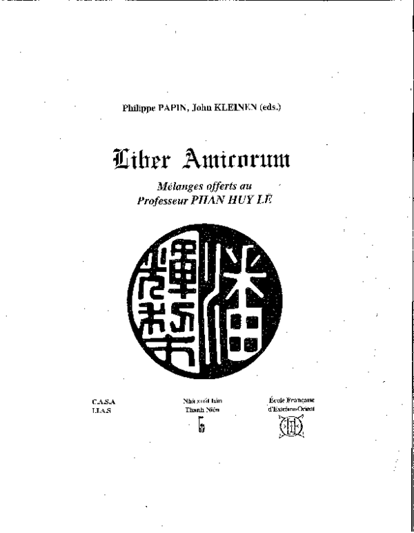 (PDF) 1999 - "A Southern Remembrance of Cao Bien," in Philippe Papin ...