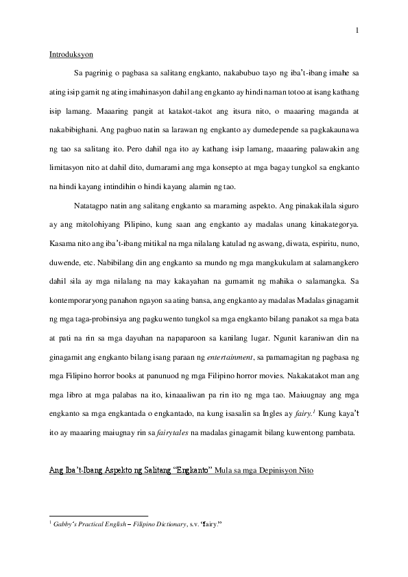 (PDF) Engkanto: Ang Pagkabihag sa Pagkabighani