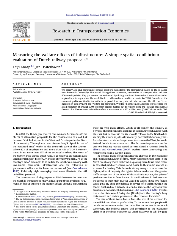 (PDF) On the development of RAEM: The Dutch spatial general equilibrium ...