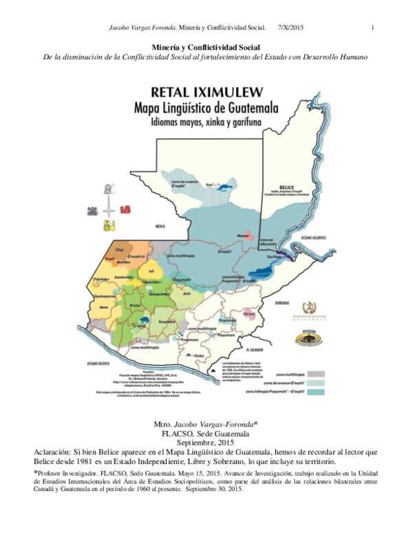 (PDF) Minería y Conflictividad Social. De la disminución de la Conflictividad Social al ...