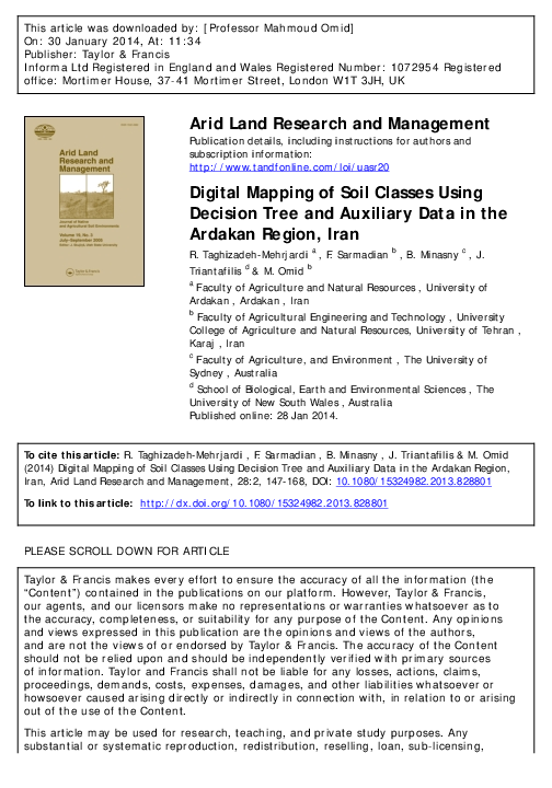 (PDF) Semi-Automated Disaggregation of a Conventional Soil Map Using Knowledge Driven Data ...