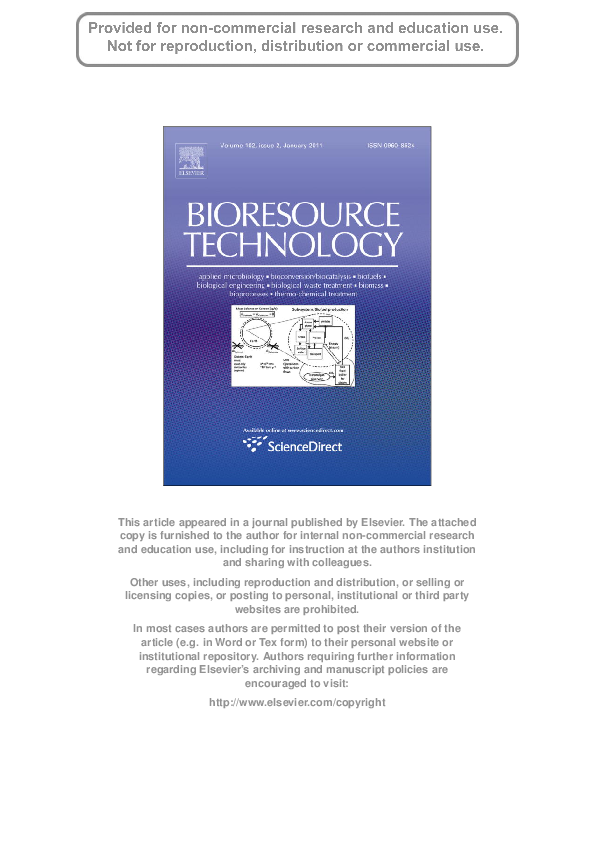 (PDF) Algal biochar, production and properties